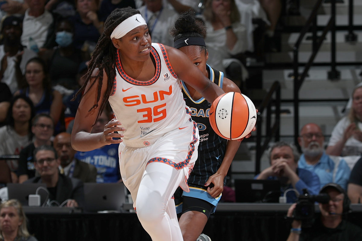 Connecticut’s Jonquel Jones absent down the stretch in Sky win - Just ...