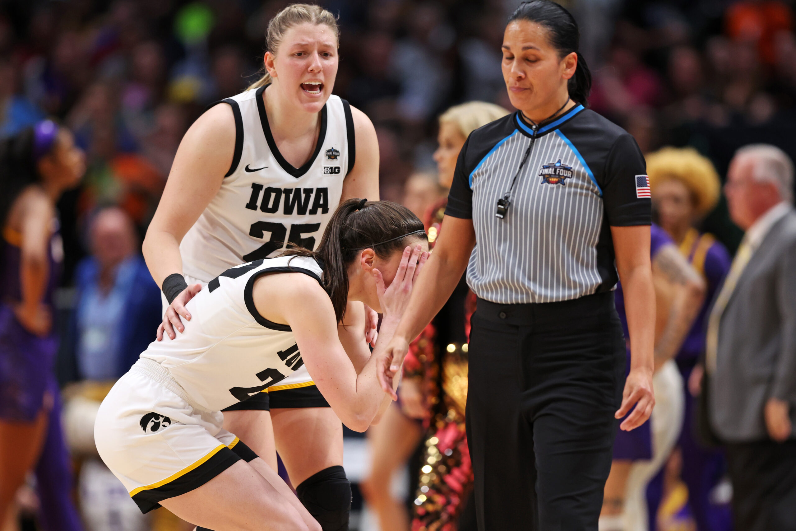 ‘Frustrating’ foul calls plague Iowa and LSU in national title game ...