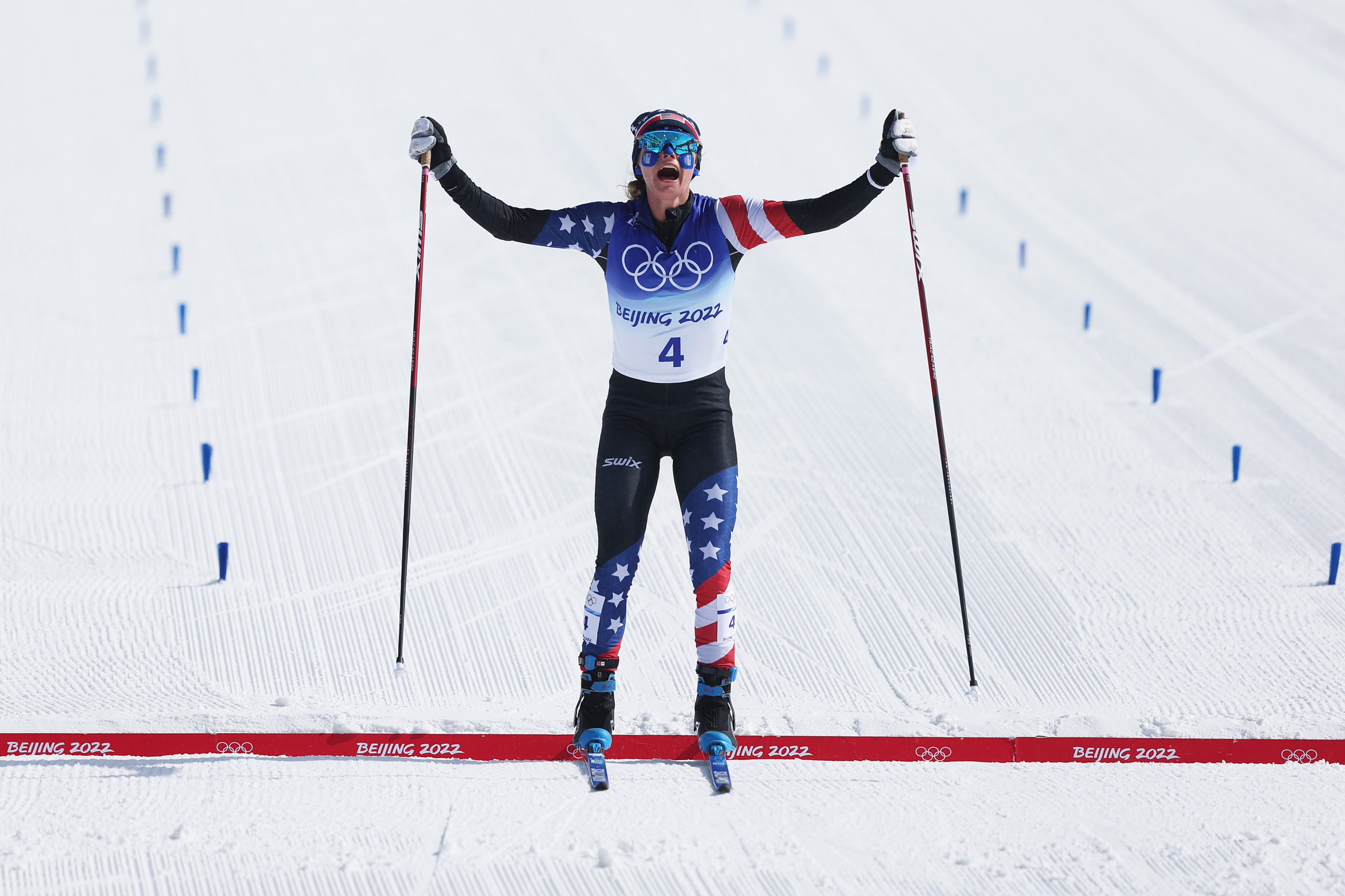 Therese Johaug wins cross-country gold, Jessie Diggins silver - Just ...