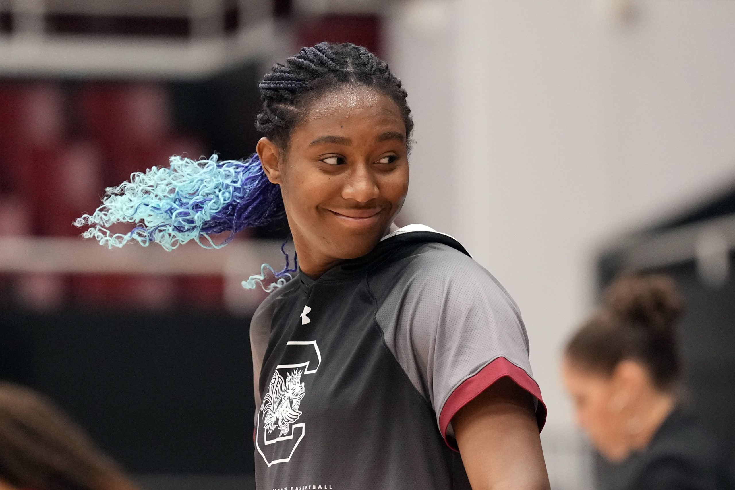 Aliyah Boston shrugs off question about leaving South Carolina - Just ...