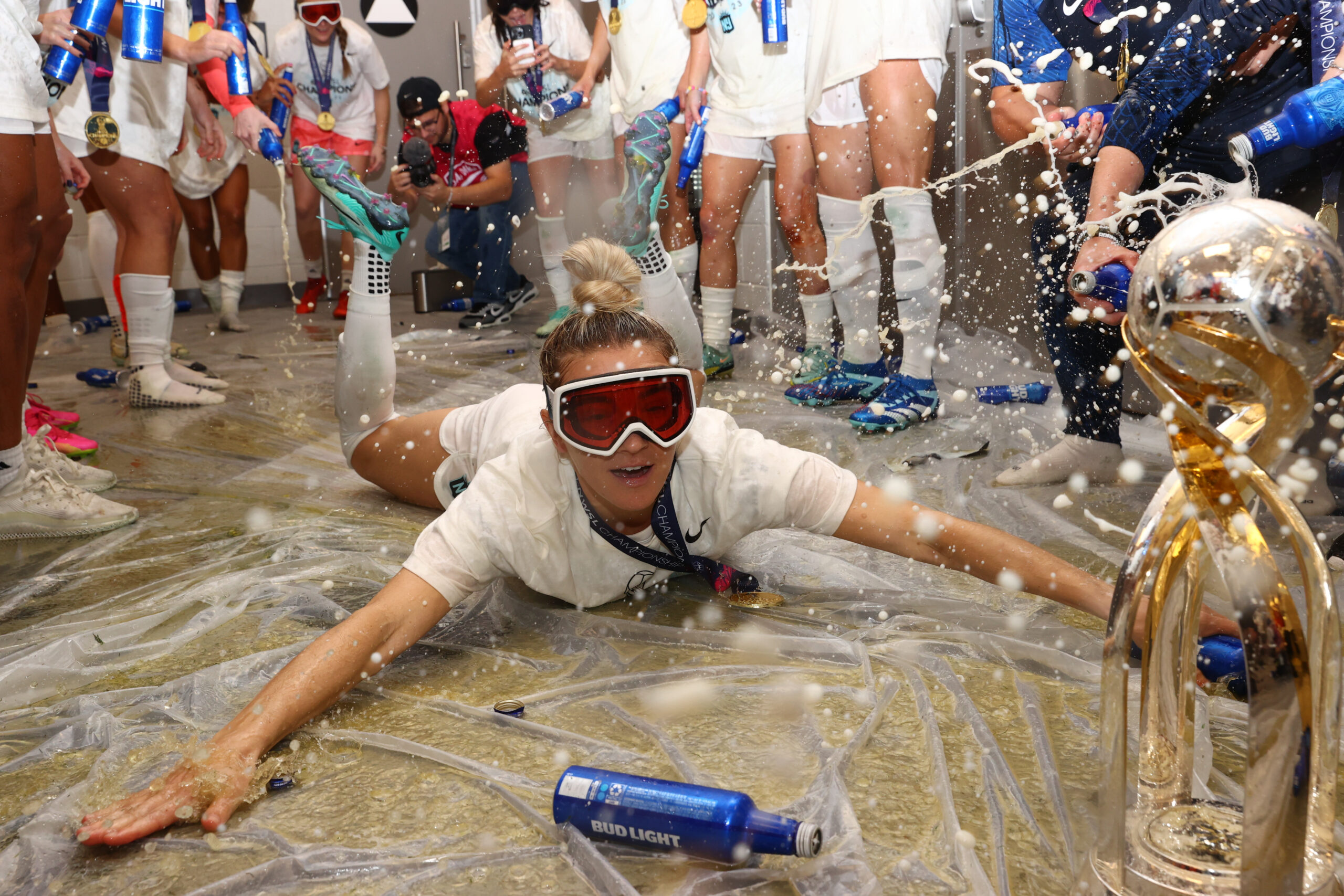 Kristie Mewis leads raucous Gotham FC championship celebration - Just ...