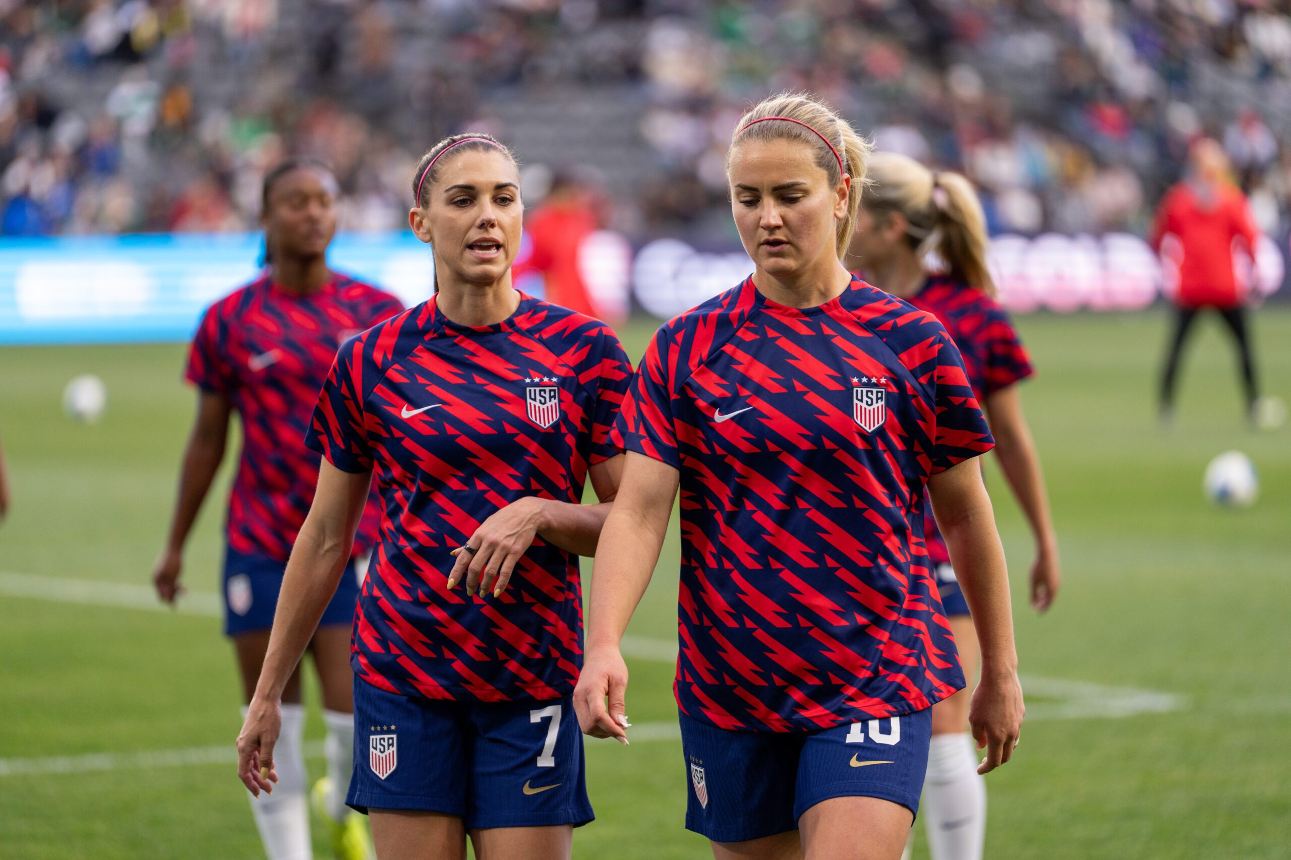 Alex Morgan and Lindsey Horan speak on Korbin Albert situation
