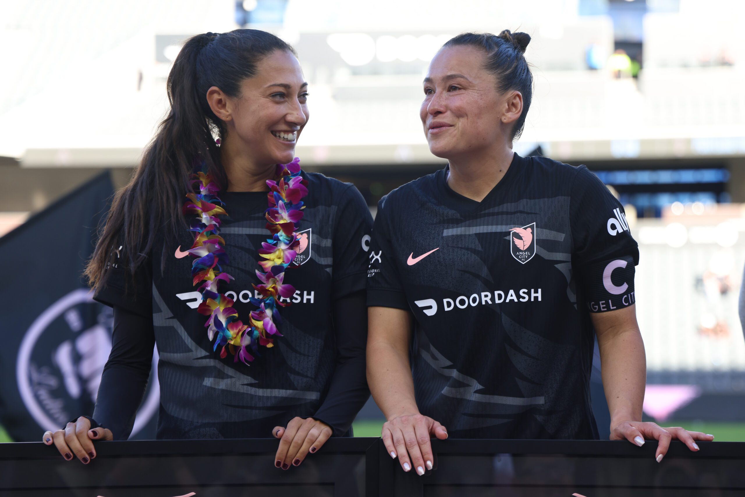 NWSL Legends Christen Press and Ali Riley Speak at Angel City ...