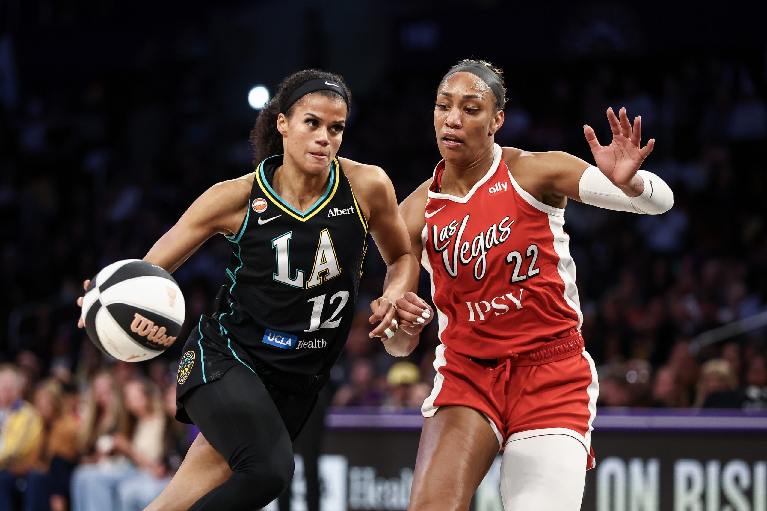 Aces vs Sparks: LA Falls to Las Vegas Despite Top Stats From Rae Burrell